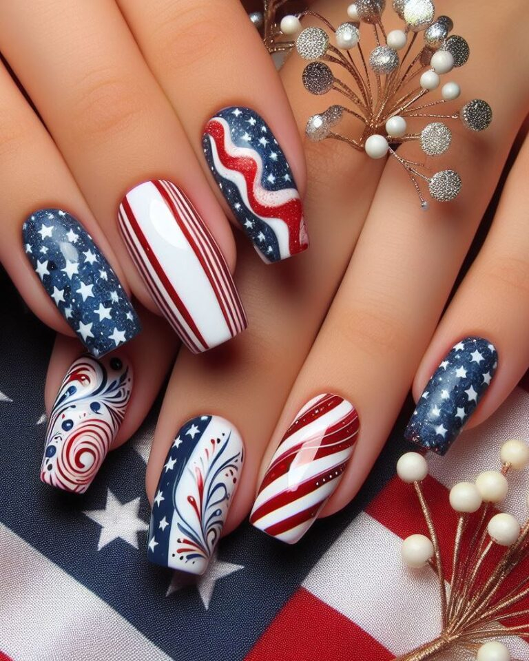 70+ 4th of July Nail Art Ideas: Star-Spangled Perfection Effortlessly | October 2025
