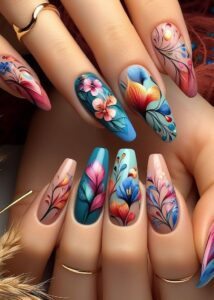 Abstract Nail Art: It's Not Just Random Splotches (We Promise ...