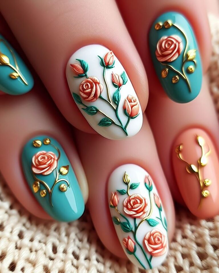 Rose Nailart: 50 Mesmerizing Styles You Can't Miss | October 2025