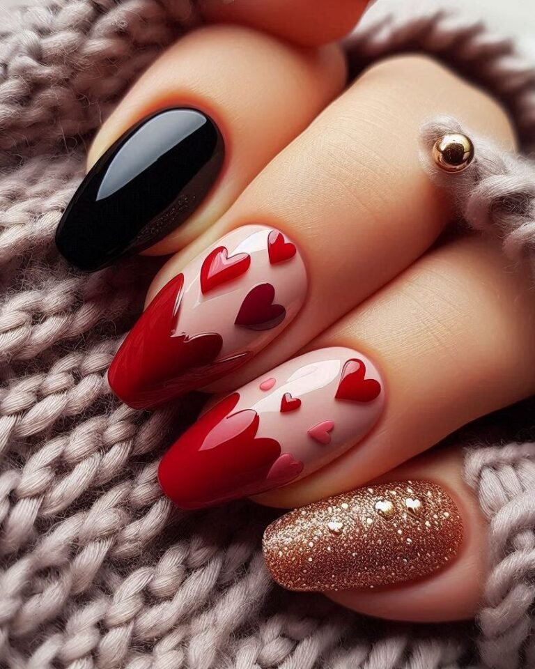 Ditch the Boring With These 90+ Eye-Catching Heart Nail Art Ideas ...