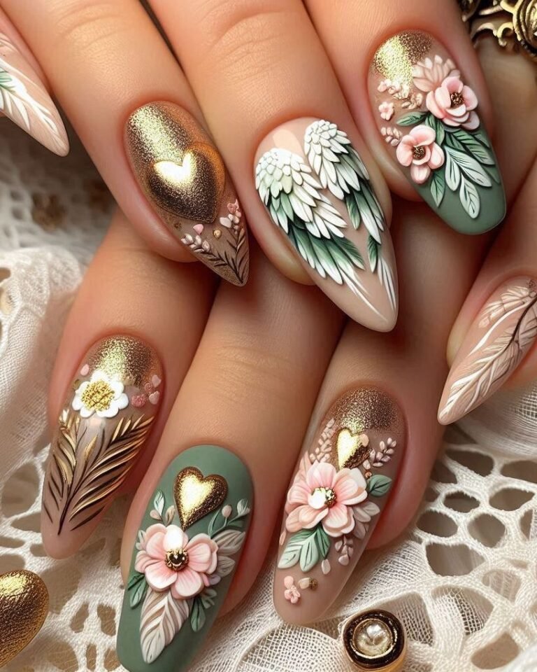 Ditch the Boring With These 90+ Eye-Catching Heart Nail Art Ideas ...