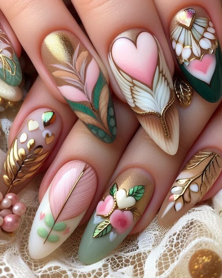 Ditch the Boring With These 90+ Eye-Catching Heart Nail Art Ideas ...