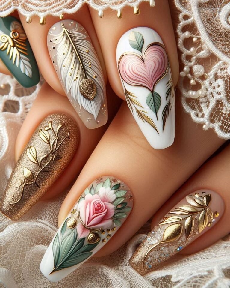 Ditch the Boring With These 90+ Eye-Catching Heart Nail Art Ideas ...