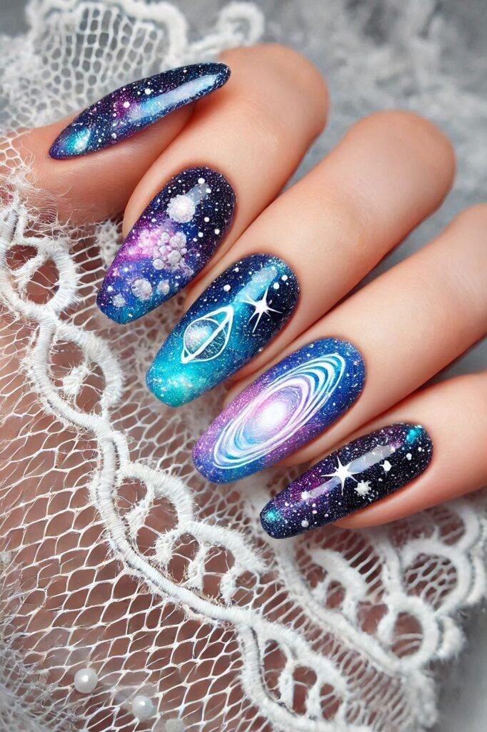 100 Mesmerizing Galaxy Nail Art Ideas: Out-of-This-World Designs to ...