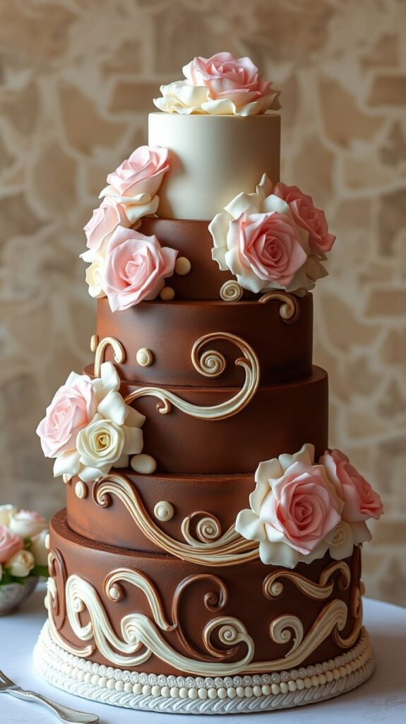 75+ Chocolate Wedding Cakes That Are Too Indulgent to Ignore | October 2025