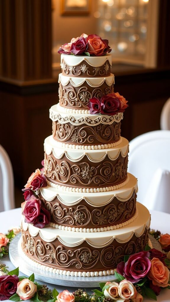 75+ Chocolate Wedding Cakes That Are Too Indulgent to Ignore | October 2025