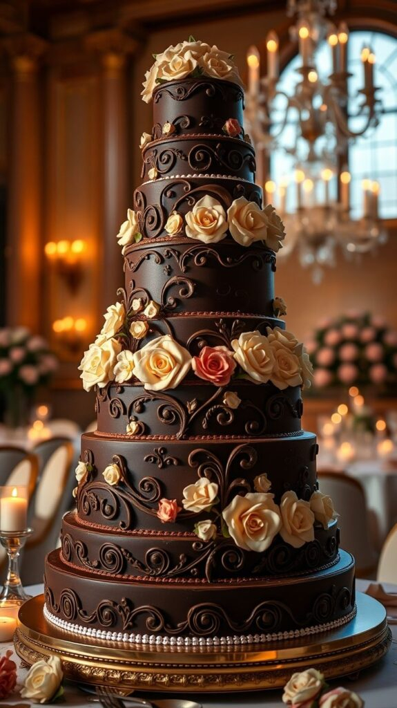 75+ Chocolate Wedding Cakes That Are Too Indulgent to Ignore | October 2025