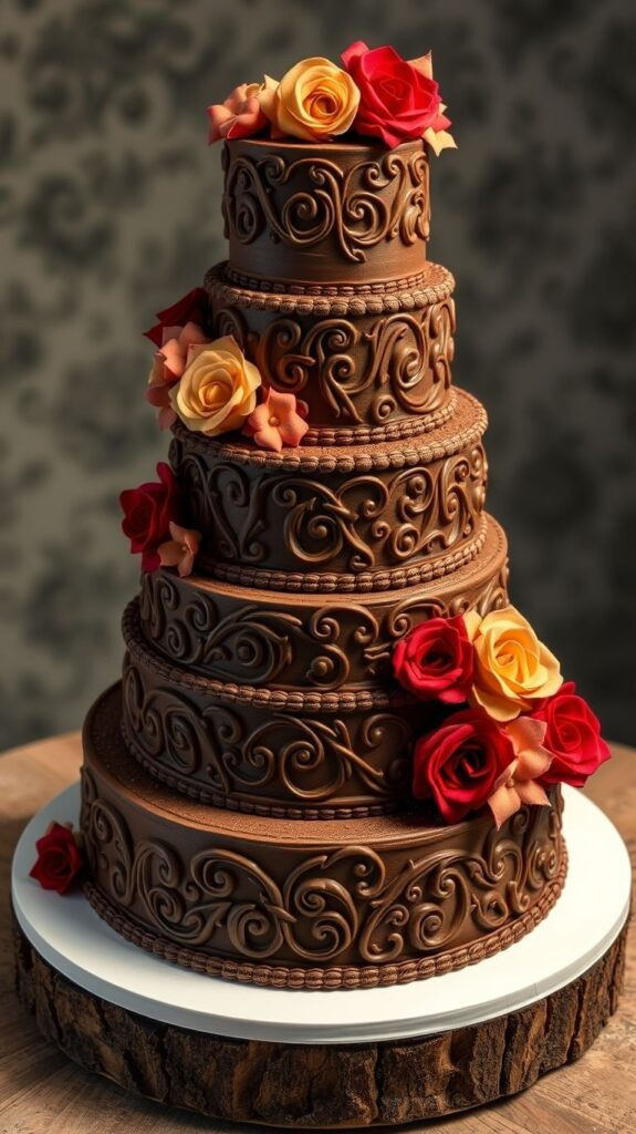 75+ Chocolate Wedding Cakes That Are Too Indulgent to Ignore | October 2025